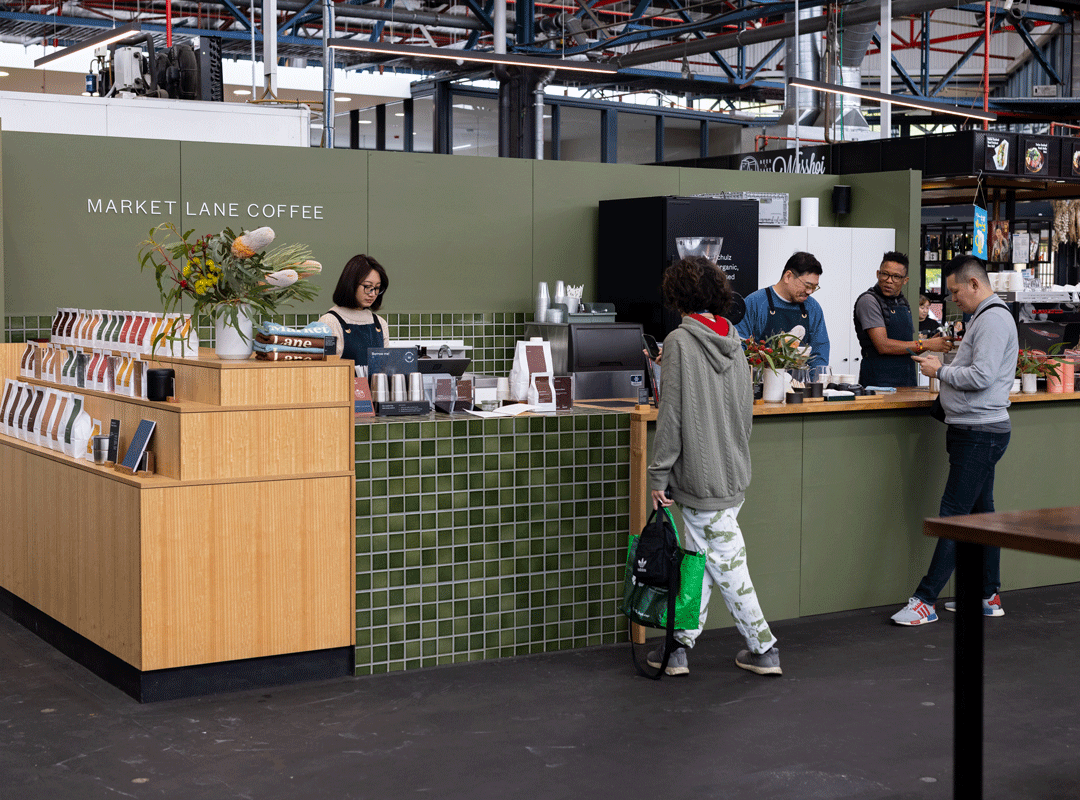 Market Stall at Prahran Market | Market Lane Coffee